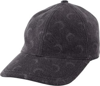 Marine Serre Caps & Mützen - Moon Laser Cap - Cotton - Grey - Gr. ONE SIZE - in Schwarz - für Damen