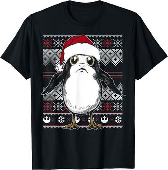 Star Wars Porg Ugly Christmas Sweater Graphic T-Shirt T-Shirt