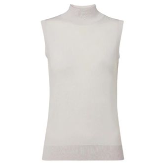 Max Mara Strickweste Slalom - - Tops - Damen - Wei&szlig; - XS