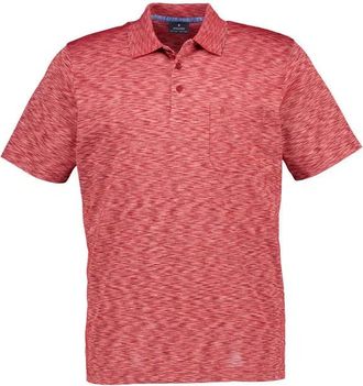 Ragman Herren Polo-Shirt rot Baumwoll-Jersey
