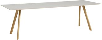 HAY Table laquée CPH30, pietement en chêne Hay