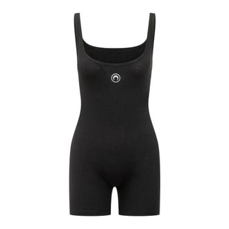 Marine Serre Femme, Combinaisons et Ensembles, Noir, Taille: 40 FR Combinaison Short