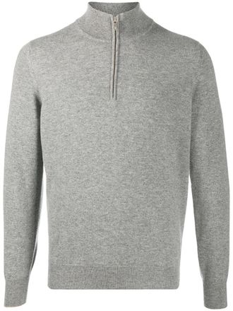 Brunello Cucinelli pull &agrave; col roul&eacute; - Gris