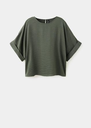 Mango Blouse salvia-w vert - Femme - XS - MANGO