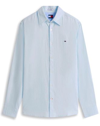 Tommy Hilfiger Legeres Hemd aus einem Leinen-Baumwolle-Mix mit Kentkragen, Regular in