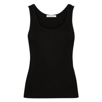 Gauch&egrave;re Fein geripptes Tanktop - - Tops - Damen - Schwarzk - M