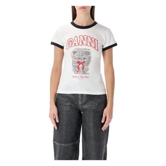 Ganni Damen, Oberteile, Wei&szlig;, MGr&ouml;&szlig;e