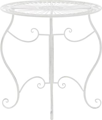 Clp Table jardin rustique de style rustique Table basse de diff&eacute;rentes couleurs Couleur : Blanc