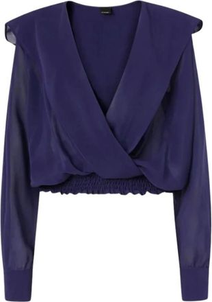 Pinko Pinko, Femme, Blouses et Chemises, Violet, Taille: 36 FR Castiglione Blouse