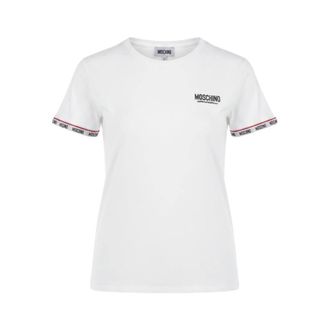 Moschino Femme, Tops, Blanc, Taille: 38 FR T-Shirt A1905