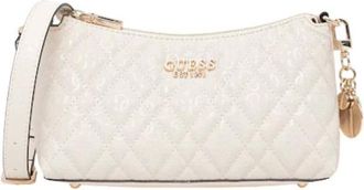 Guess Femme, Sacs, Blanc, Taille: ONE Size Sac bandouli&egrave;re compact