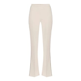 Elisabetta Franchi Femme, Pantalons, Beige, Taille: 42 FR Pantalone