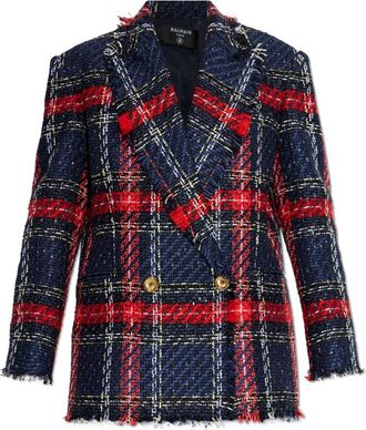 Balmain Femme, Vestes, Multicolore, Taille: 36 FR Blazer en tweed avec fil lurex