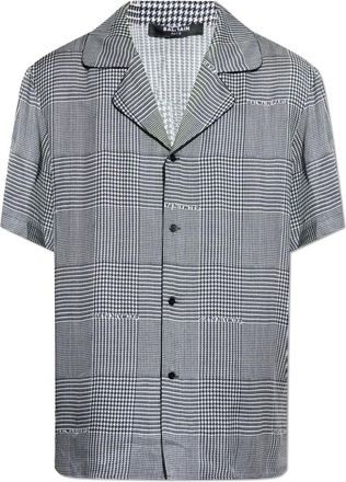 Balmain Homme, Chemises, Noir, Taille: S Chemise &agrave; motif pied-de-poule