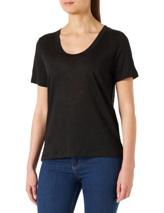 Part Two Part Two Damen Piepw Ts Relaxed Fit T-Shirt, Schwarz, XS