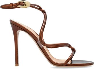 Gianvito Rossi Femme, Chaussures, Brun, Taille: 38 1/2 EU Sandales Black Mamba