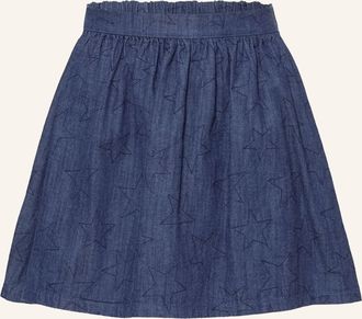 Petit Bateau Petit Bateau Jeansrock Mit Stickereien blau