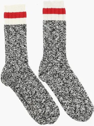 Dsquared2 Two-Tone Mid-Crew Socks with Contrasting Detail size 44-45