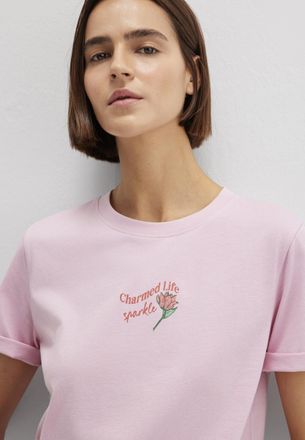 Mavi Damen Flower Printed Tshirt T-Shirt, pink Nectar, XL