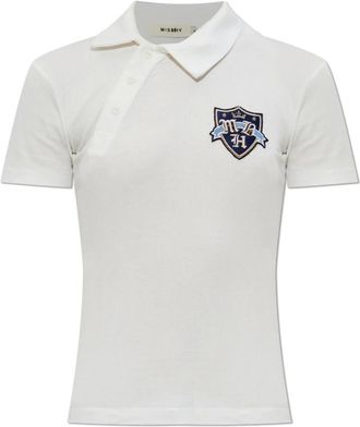 Misbhv Misbhv, Femme, Tops, Blanc, Taille: 38 FR Polo With Patch