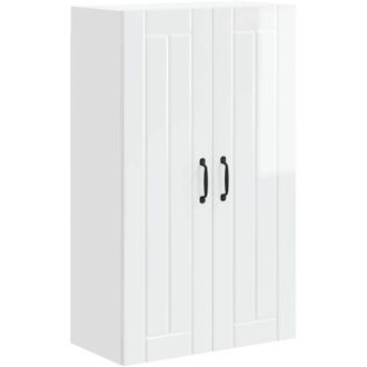 vidaXL vidaXL Armoire de cuisine Lucca Blanc brillant 60 x 31 x 100 cm