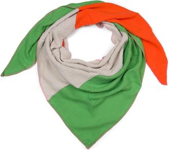 styleBREAKER Tuch 3-Farbiges Musselin Dreieckstuch