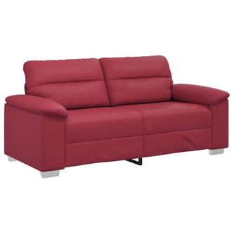 vidaXL 2-Sitzer-Sofa Weinrot 140 cm Kunstleder Vidaxl