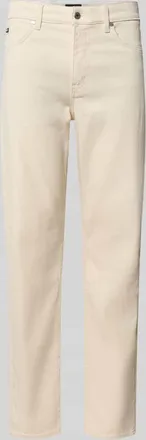 HUGO BOSS Straight Fit Jeans mit Kaschmir-Anteil Modell