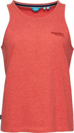 Superdry Damen Vintage Logo Tanktop Korallenrot Meliert 38