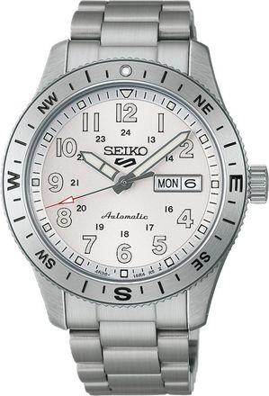Seiko 5 Sports Field series 41mm, Edelstahl, Automatik, Wei&szlig; Herrenuhr HDB007K1