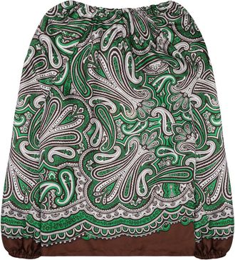 P.A.R.O.S.H. Silk Paisley Print Blouse - Green