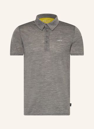 Meru Me&deg;Ru Funktions-Poloshirt Monforte Mit Merinowolle grau