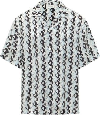 Lanvin Homme, Chemises, Multicolore, Taille: L Chemise Imprim&eacute;e en Coton