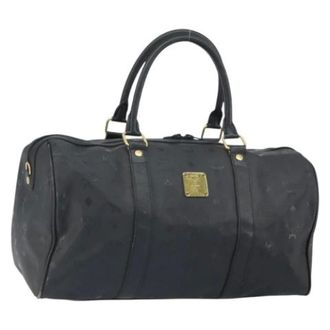 MCM Sac de voyage en plastique Pre-owned - Femme - Pre-owned - Noir - Taille: ONE Size