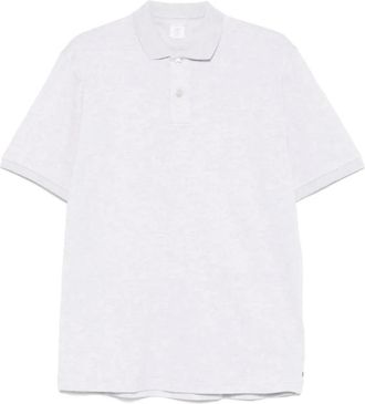 Eleventy Homme, Tops, Gris, Taille: 2XL Polo en Coton Gris Clair