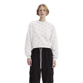 Levi's Sweatshirt f&uuml;r Damen, Rundhalsausschnitt (Leuchtend Wei&szlig;)