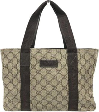 Gucci unisex, Pre-owned, Beige, Taille: ONE Size Sac cabas vintage en toile Pre-owned