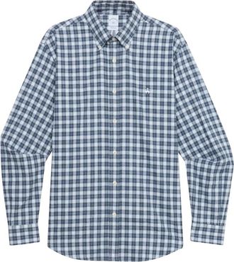 Brooks Brothers Regular Fit Hemd mit Button-Down-Kragen - - Shirts - Herren - Blau - 2XL