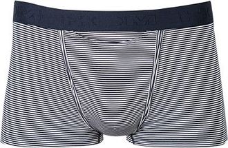 HOM Herren Trunk blau Viskose/Modal Gestreift