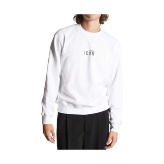Dsquared2 Mini Icon Logo Sweatshirt - - Sweatshirts & Hoodies - Herren - Wei&szlig; - L