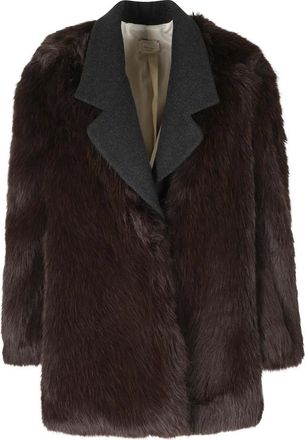 Alysi Pelliccia Super Fur - Femme - Vestes - Brun - Taille: 38 FR