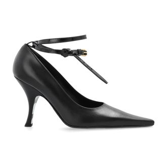 Moschino Leder-Stilettos - - Shoes - Damen - Schwarzk - 36 EU