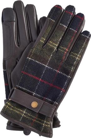 Barbour Tartan Lederhandschuhe - - Accessories - unisex - Gr&uuml;n - M