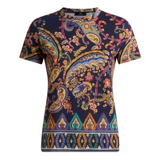 Etro Slim Fit T-Shirt - - Tops - Damen - Mehrfarbig - M