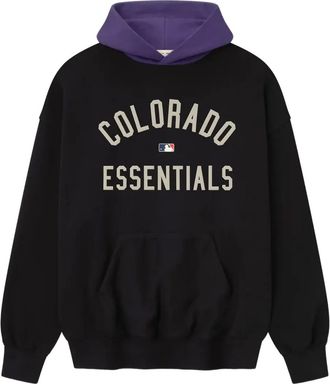 Fear of God x MLB Rockies Hoodie mit Logo - Schwarz