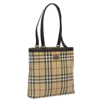 Burberry Pre-owned Cuir sacs-main - Femme - Pre-owned - Beige - Taille: ONE Size