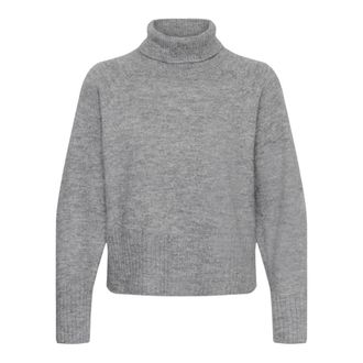 Kaffe Rollkragenpullover - - Knitwear - Damen - Grau - XS