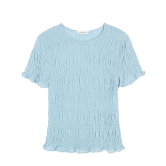 By Malene Birger Femme, Blouses et Chemises, Bleu, Taille: 38 FR Ella Top
