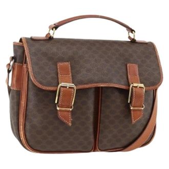 Celine Sac bandouli&egrave;re vintage en toile Pre-owned - Femme - Pre-owned - Brun - Taille: ONE Size