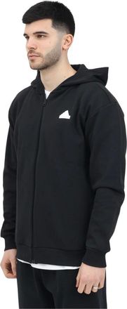 adidas Homme, Sweatshirts et sweats &agrave; capuche, Noir, Taille: XS Future Icons Badge of Sport Full-Zip SweaT-shirt